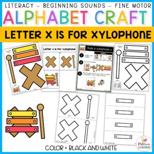 Letter X Craft Xylophone
