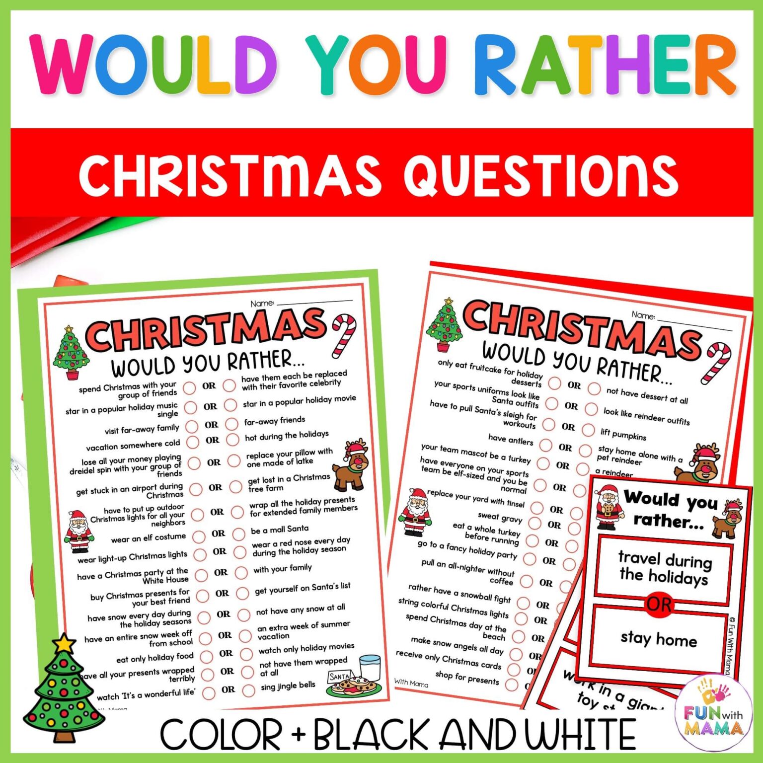 Christmas Would You Rather Questions