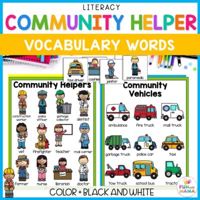 Community Helper Vocabulary Words