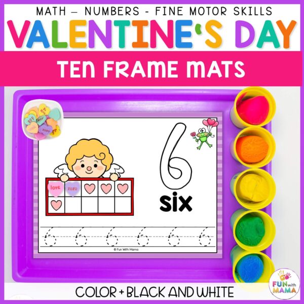 Valentine’s Ten Frame Mats