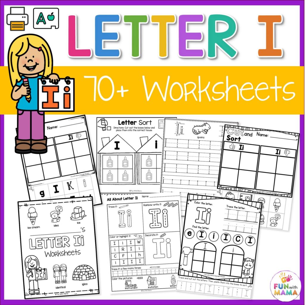 Letter I Worksheets