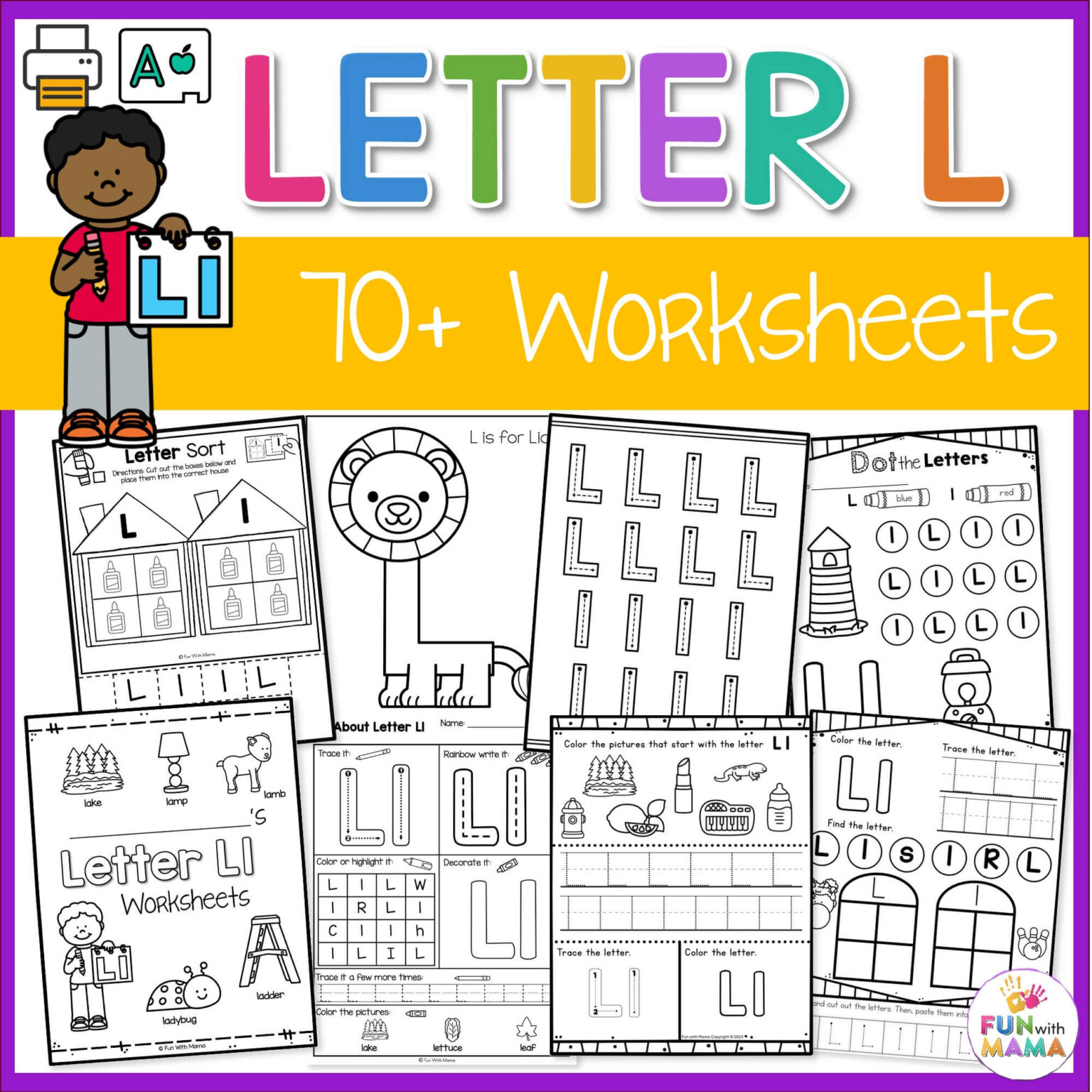 Letter L Worksheets