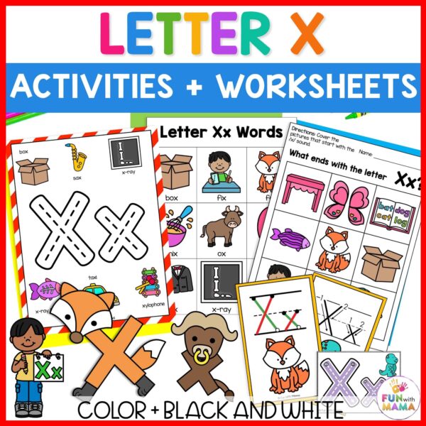 Letter X Activities + Worksheets