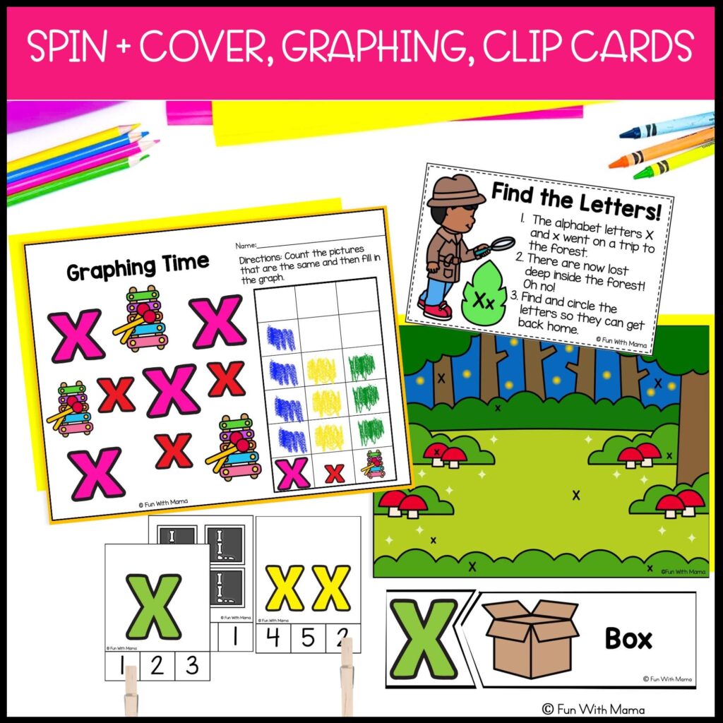Letter X Activities + Worksheets