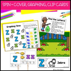 Letter Z Activities + Worksheets Pack