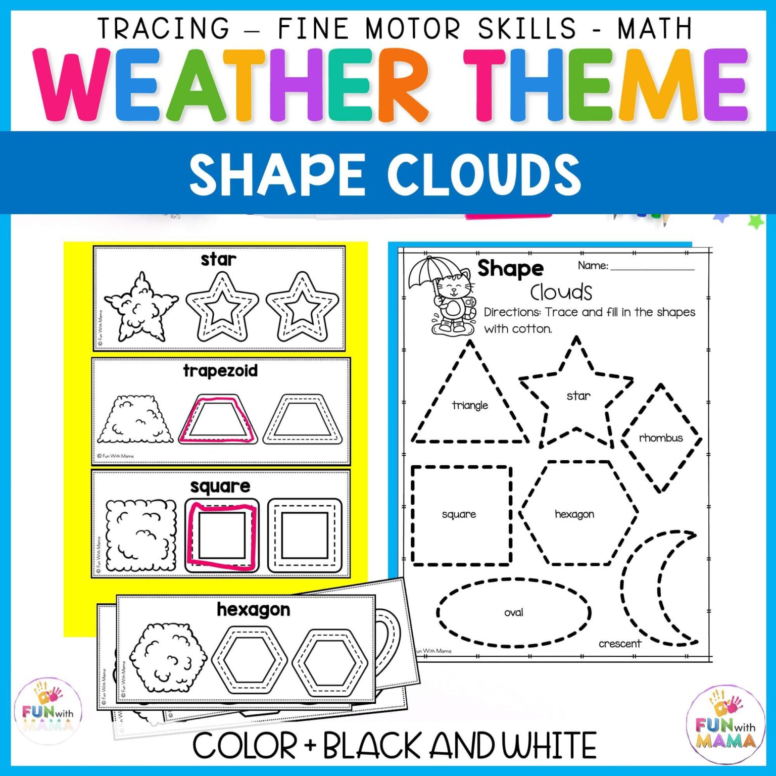 Weather Cloud Shape Tracing