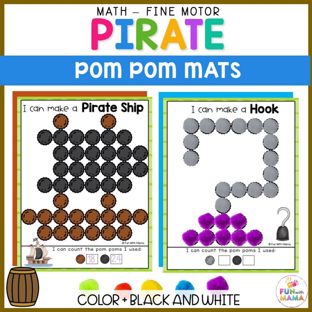 Pirate Pom Pom Mats