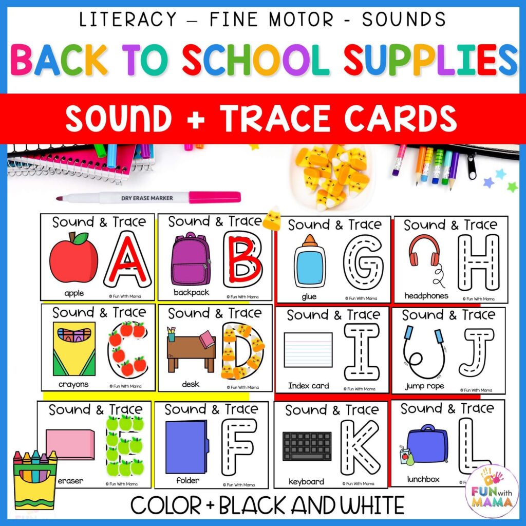 Back To School Supplies Sound + Trace