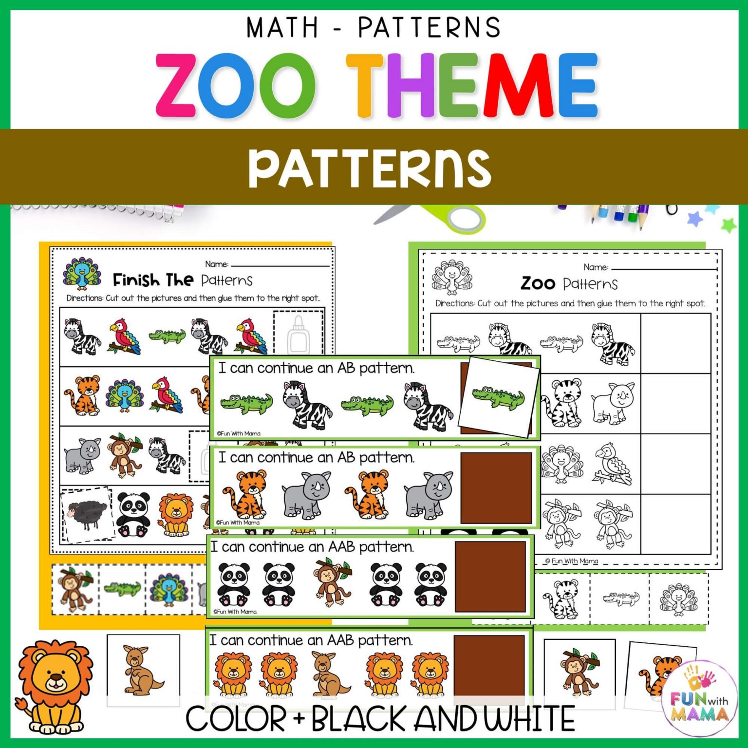 Zoo Theme Patterns