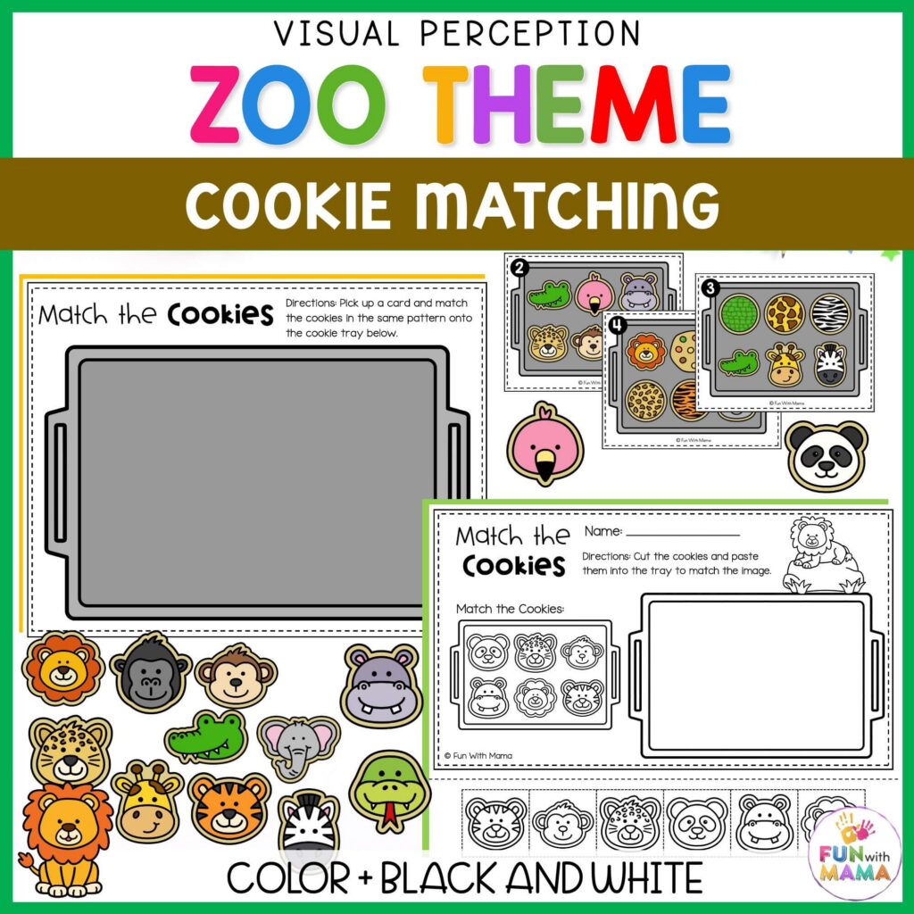 Zoo Theme Cookie Matching