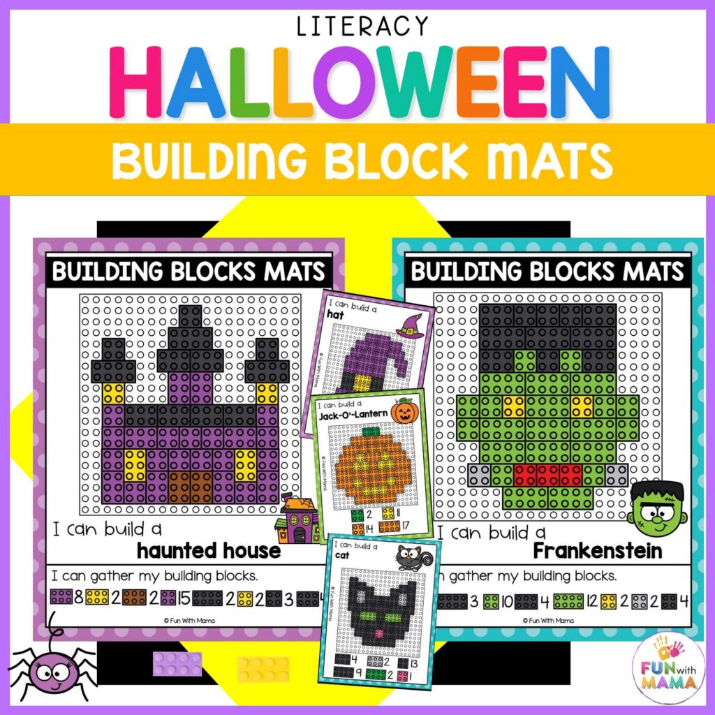 Halloween Building Block Mats