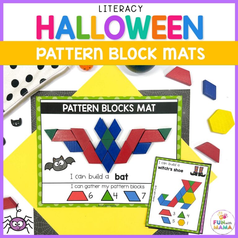 Halloween Pattern Block Mats