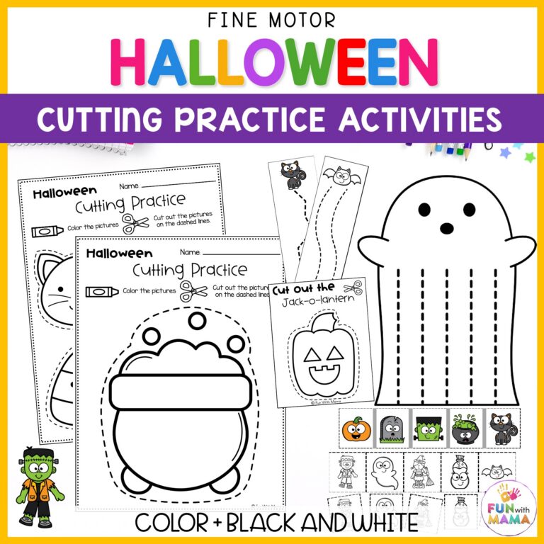 Halloween Cutting Activities Pack
