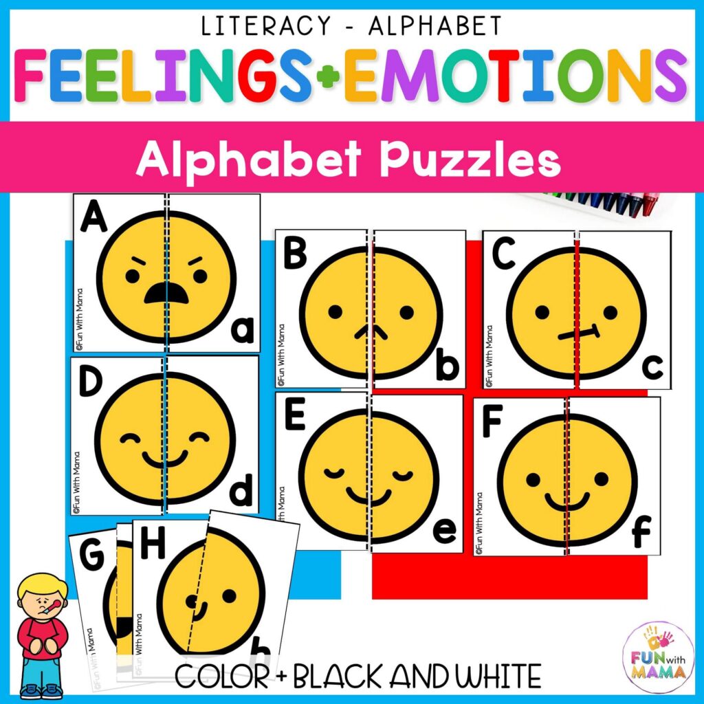 Emotions Alphabet Puzzles
