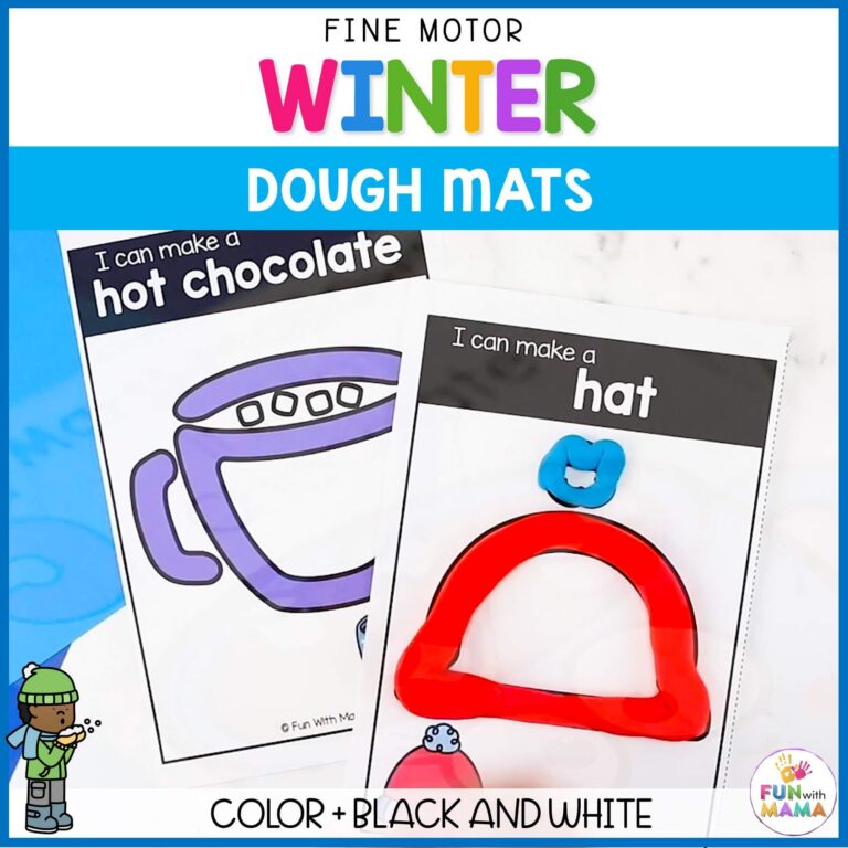 Winter Play Dough Mats