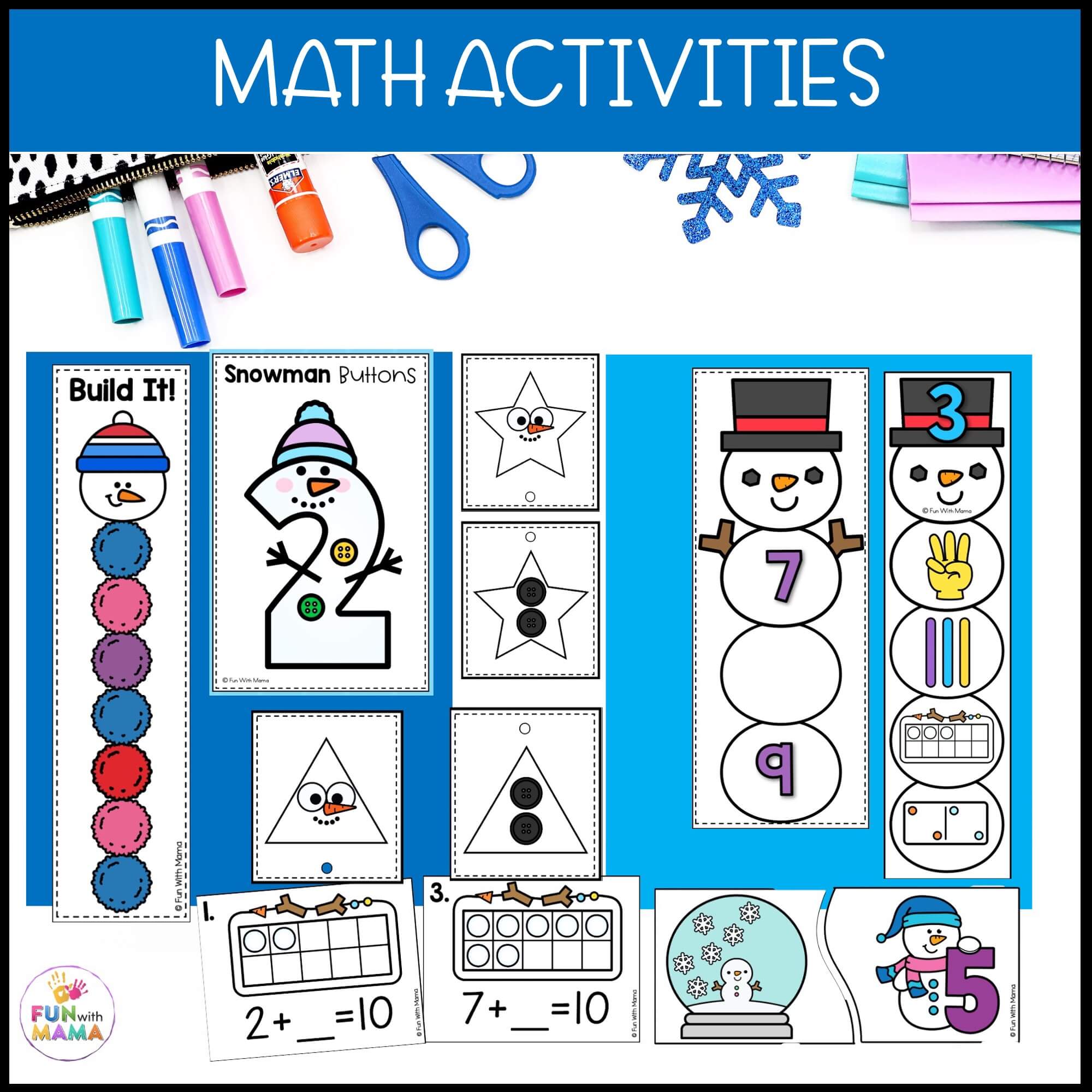 Snowman Activities Pack