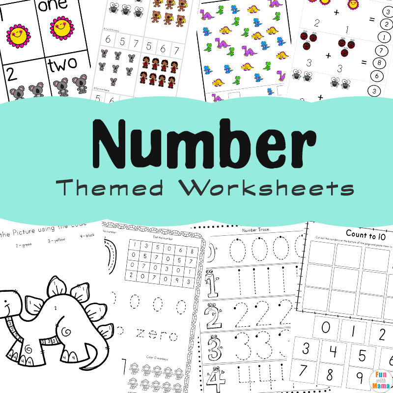 Learn Numbers Activities + Worksheets Mini Packet