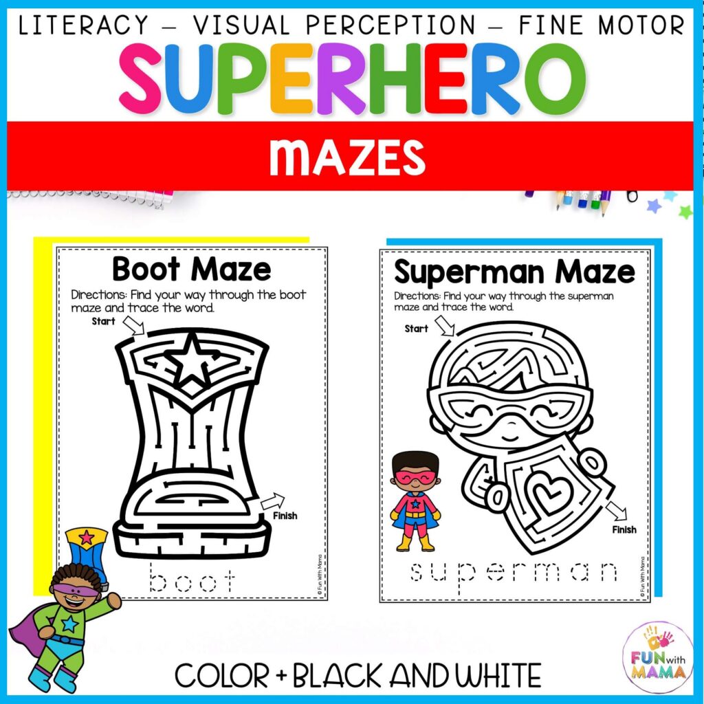 Superhero Mazes