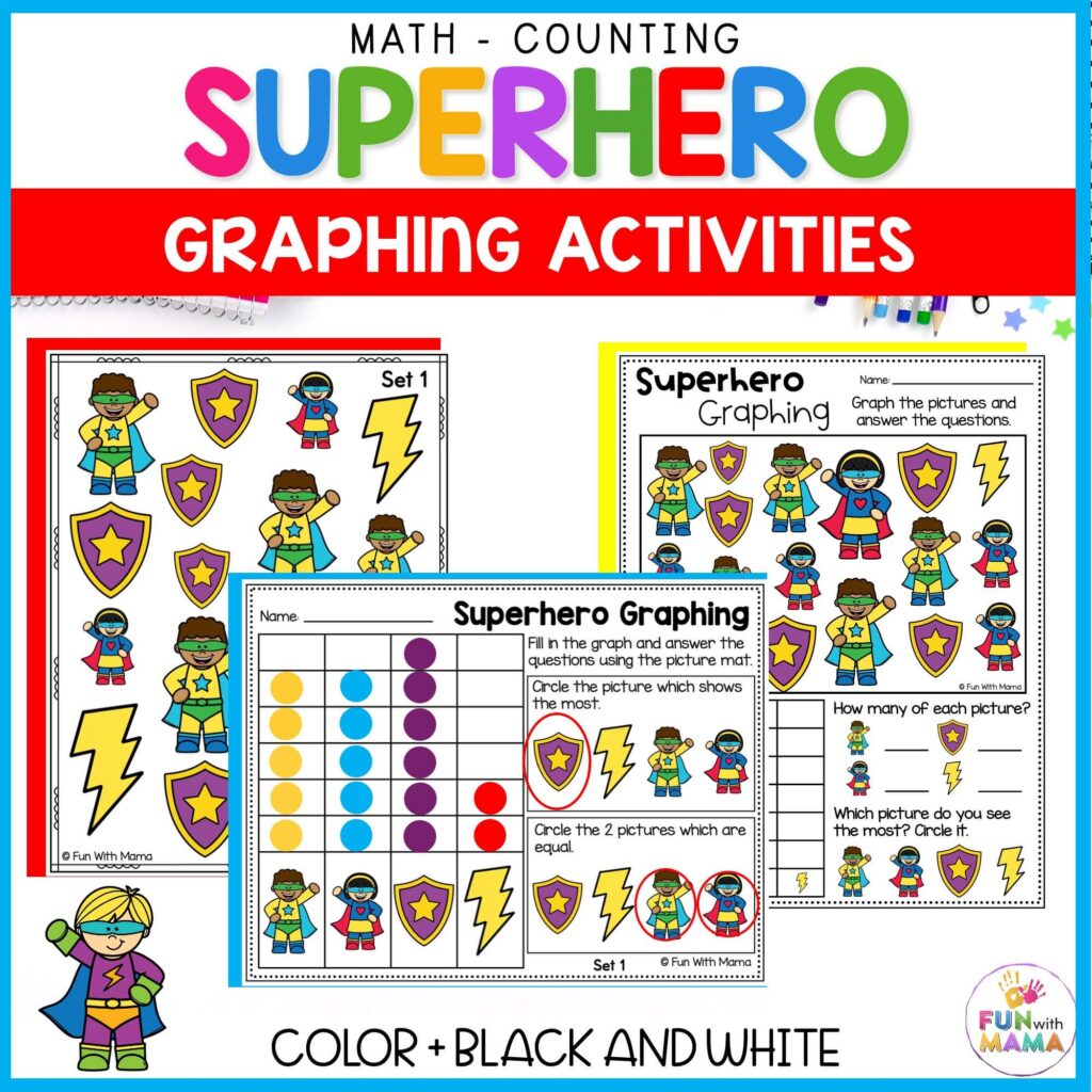 Superhero Graphing Activities
